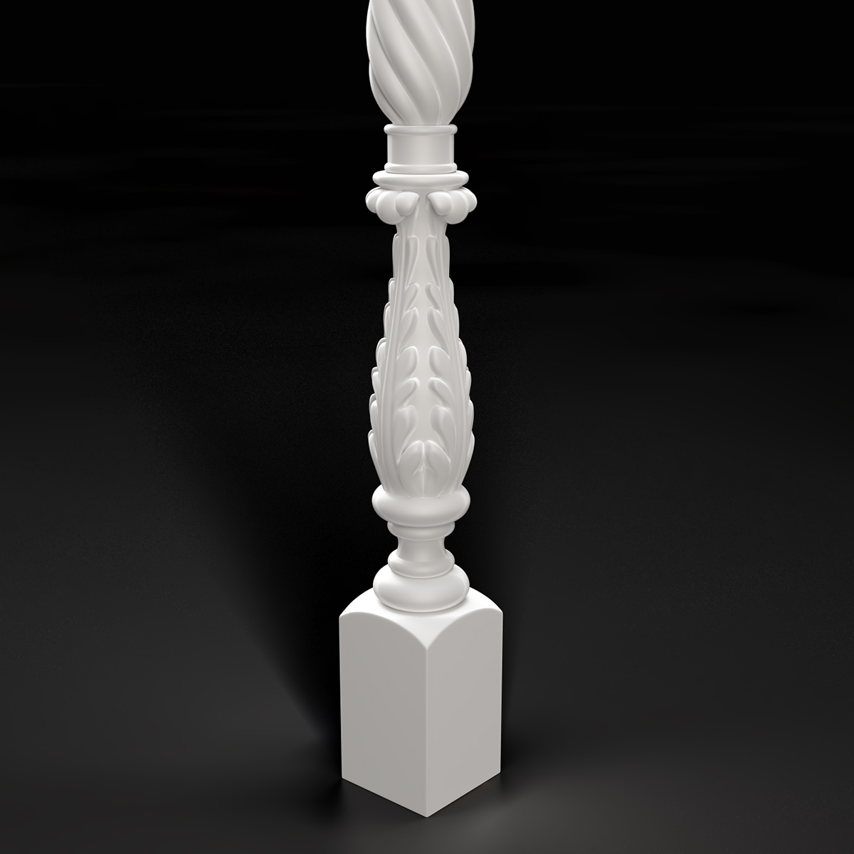 Creation 3D models of balusters for production.
