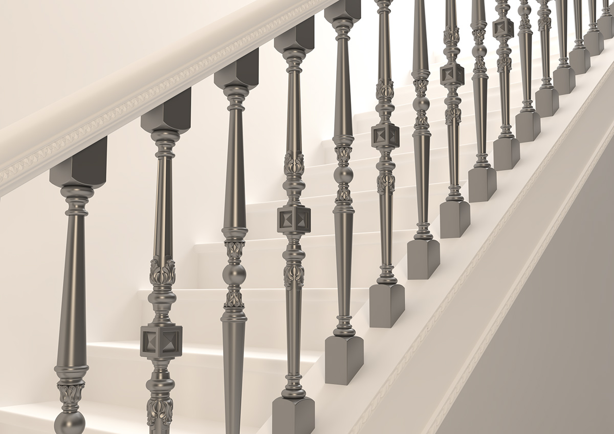 Creation 3D models of balusters for production.