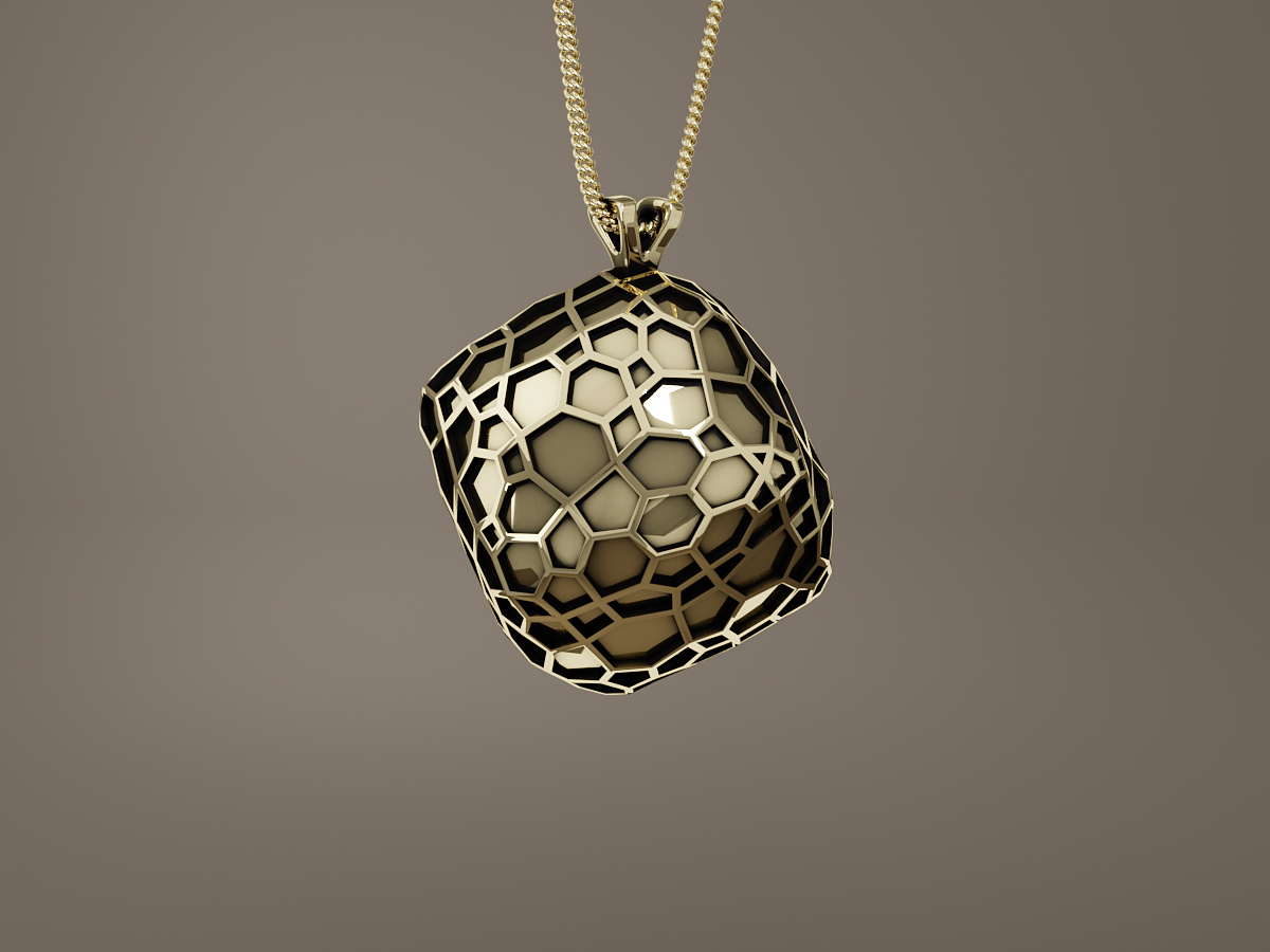 Pendants — Geometric Series. Jewelry Design and Product Rendering