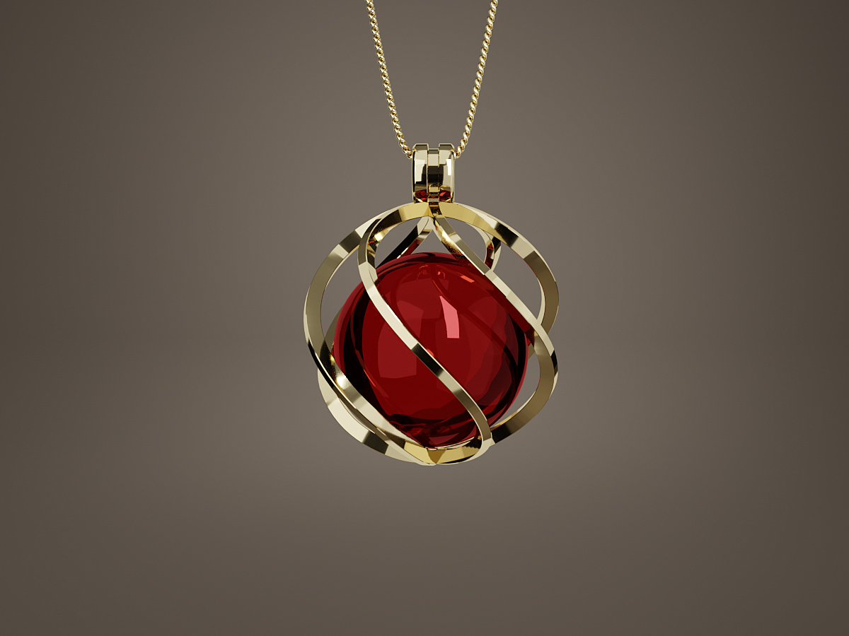 Pendants — Geometric Series. Jewelry Design and Product Rendering