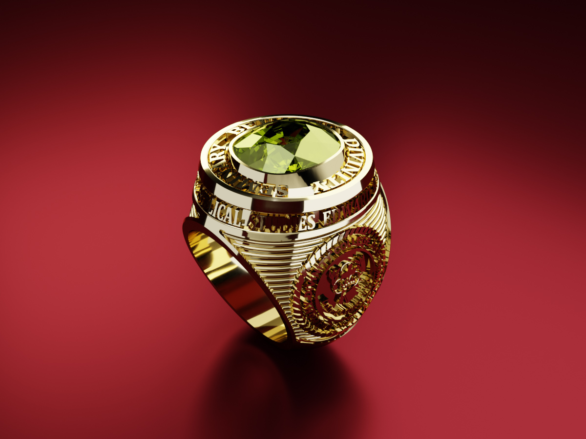 Men's Signet Ring. Custom Jewelry Design.