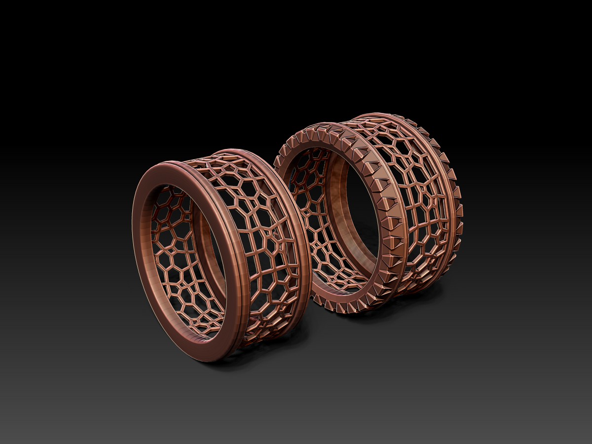 Wireframe Style Rings. Custom Jewelry Design.